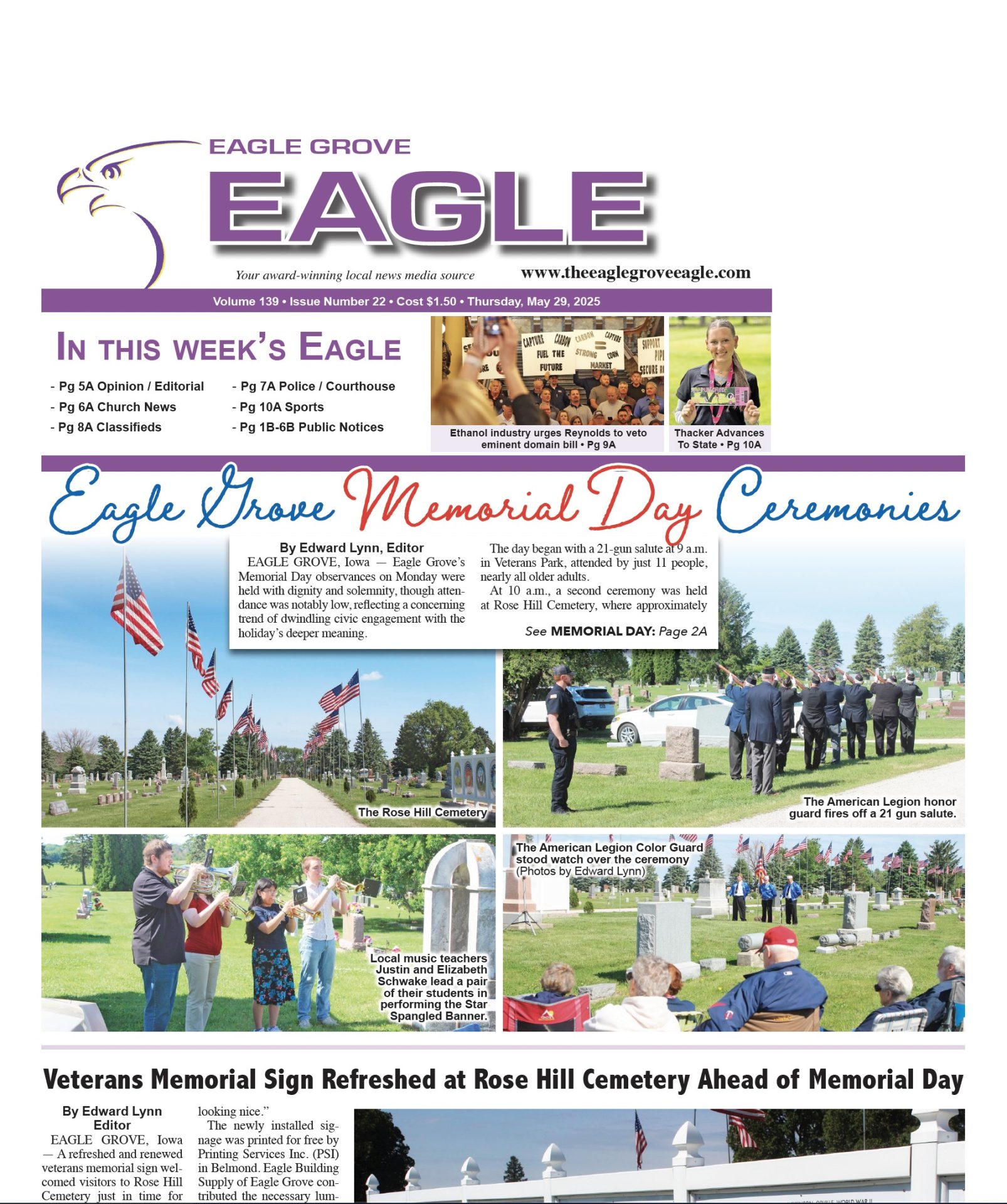 May 29, 2025 - Eagle Grove Eagle